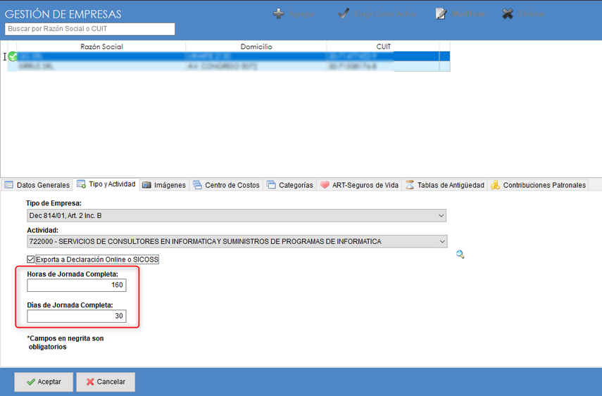 Exportación a SICOSS / Declaración en linea (F931)