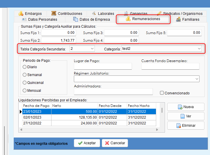 Palabras Claves en Fórmulas de Conceptos