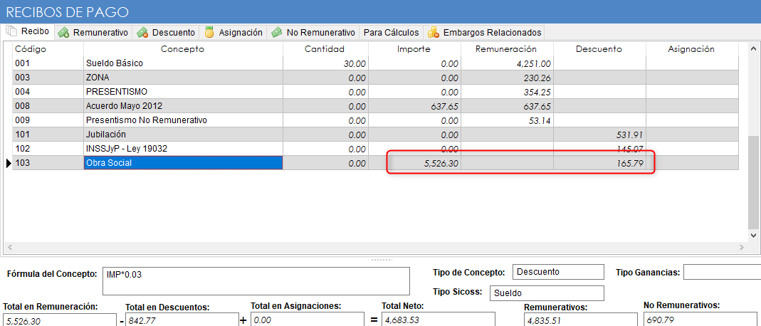 Palabras Claves en Fórmulas de Conceptos